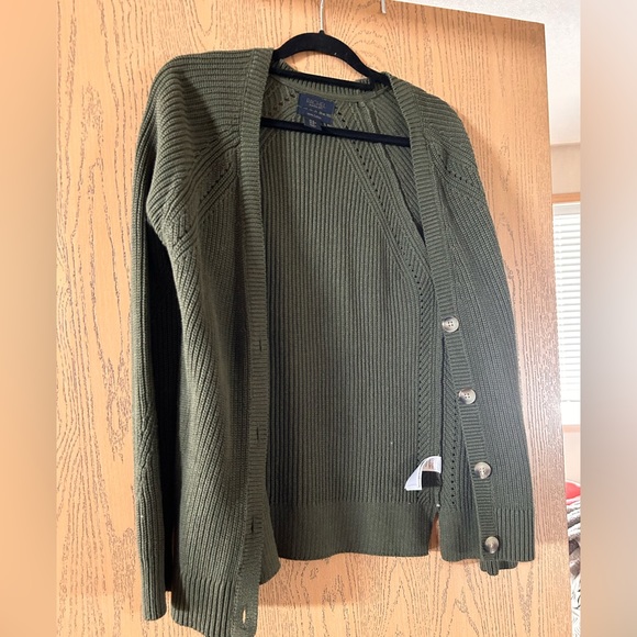 RACHEL Rachel Roy | Sweaters | Dark Green Knit Cardigan | Poshmark